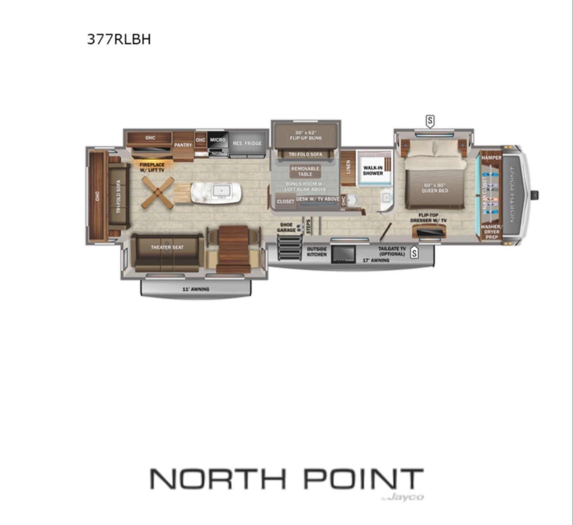 377RLBH North Point For Sale - Jayco RVs - RV Trader